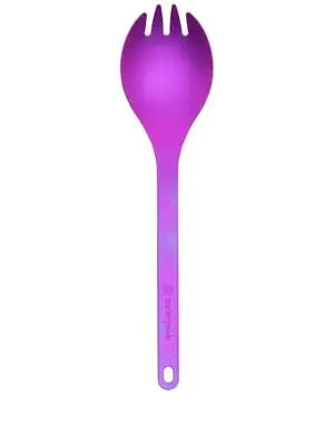 SNOW PEAK Engraved-logo Titanium Spork - Purple