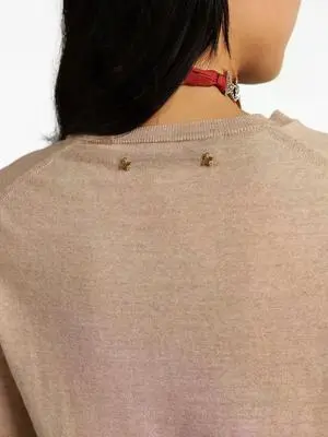 GOLDEN GOOSE Distressed Fine-knit Jumper - Neutrals