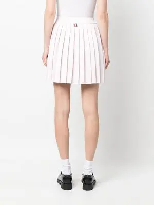 Thom Browne 4-bar Pleated Miniskirt