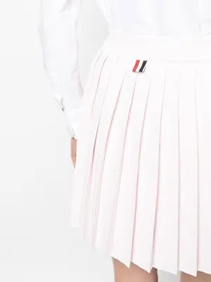 Thom Browne 4-bar Pleated Miniskirt