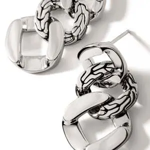 John Hardy Curb Drop Earrings