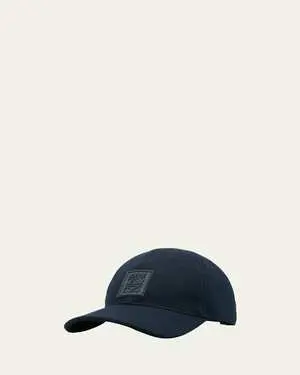 Loewe Loewe Tonal Anagram Logo Baseball Cap Deep Navy