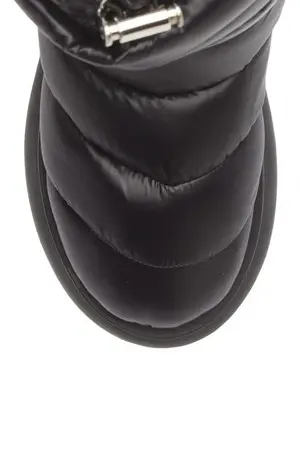 Moncler Gaia Pocket Puffer Snow Boots - Black/black