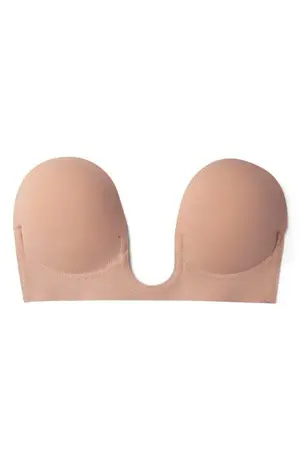 Fashion Forms U Plunge Backless Strapless Reusable Adhesive Bra - Nude
