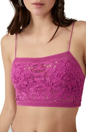 Free People Intimately Fp Lace Bralette Dahlia Mauve