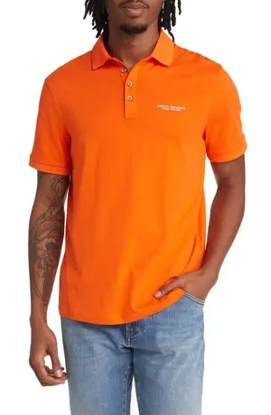 Armani Exchange Milano/new York Logo Polo Flame