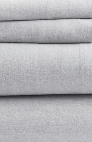Nordstrom Flannel Sheet Set - Grey Heather