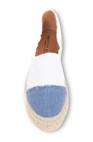 PATRICIA GREEN Maui Espadrille - White/denim