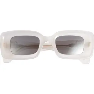 Loewe Anagram Rectangular Sunglasses - Ivory /smoke Mirror