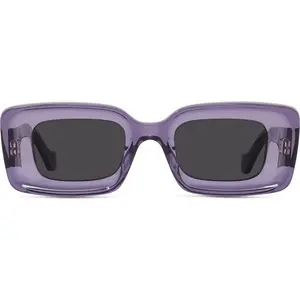 Loewe Anagram Rectangular Sunglasses - Violet/other/smoke