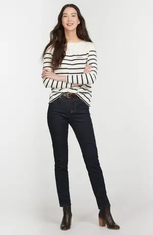 Barbour Bradley Long Sleeve Top - Cloud/navy
