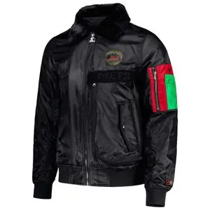 STARTER X Ty Mopkins New York Mets Satin Full-zip Jacket