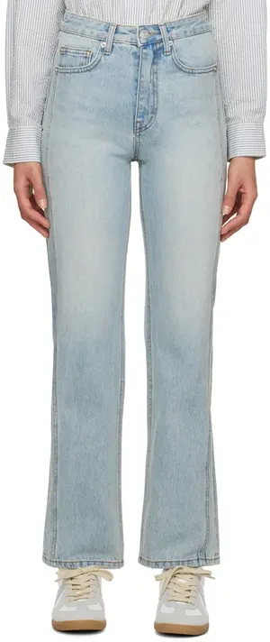 DUNST Dunst Blue Linear Jeans Light Blue