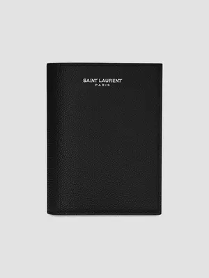 Saint Laurent Leather Bifold Wallet - Black