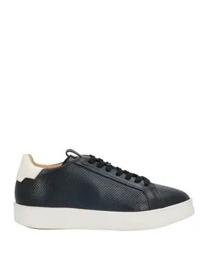 Santoni Midnight Soft Leather Lace-up Sneakers