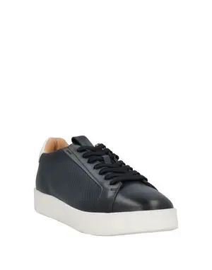 Santoni Midnight Soft Leather Lace-up Sneakers