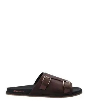 Santoni Round Toe Sandals For Men