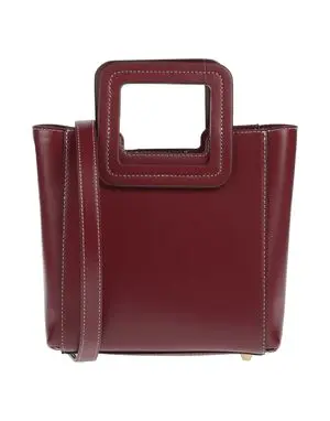 Staud Woman Handbag Ivory Size - Soft Leather Burgundy