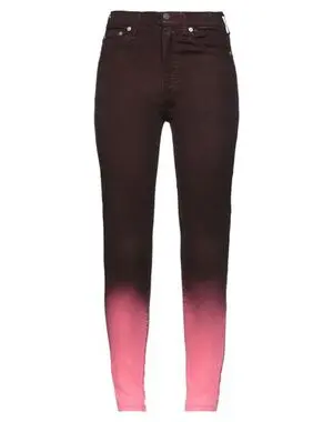 Alice + Olivia Skinny High Waisted Two Tone Jeans