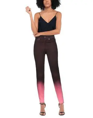 Alice + Olivia Skinny High Waisted Two Tone Jeans