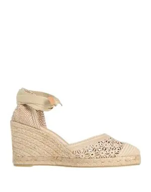 CastaÑer Espadrilles With Ankle Ties - Beige