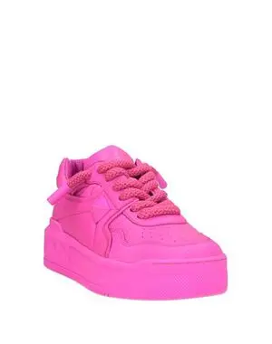 Valentino Garavani Leather Low-top Sneakers - Fuchsia