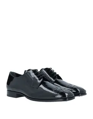 TOD'S Lace-up Glossed-leather Derby Shoes