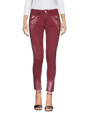 CYCLE Gabardine Tapered Pants - Red