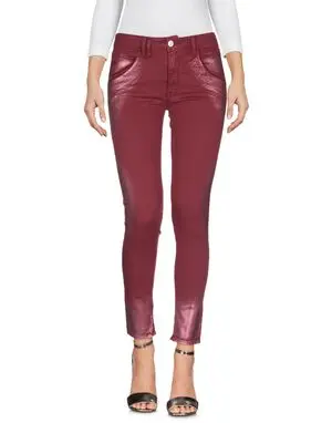 CYCLE Gabardine Tapered Pants - Red