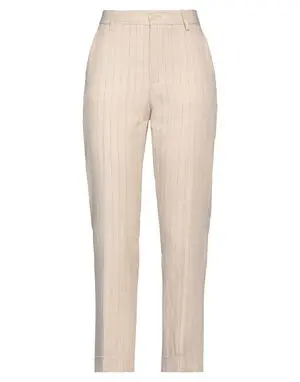 DONDUP Tapered Pinstriped Pants - Beige
