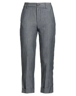 DONDUP Tapered Pinstriped Pants Blue