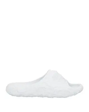 Versace Lime Rubber Slides White