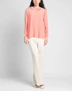 AGLINI Ruched Crepe Shirt - Pink