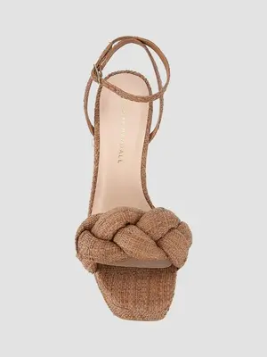 LOEFFLER RANDALL Fae Braided Raffia Platform Sandals