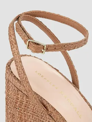LOEFFLER RANDALL Fae Braided Raffia Platform Sandals