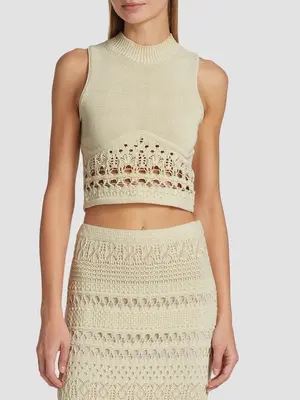 Simkhai Clarita Macramé Tank Top