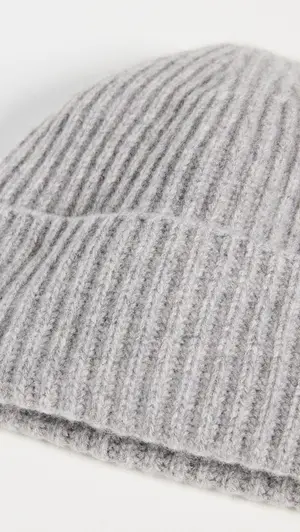 WHITE & WARREN Cashmere Luxe Ribbed Beanie
