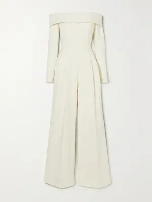 EMILIA WICKSTEAD Vesper Crepe Jumpsuit - Ivory