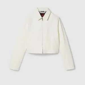 Gucci Gg Jacquard Denim Jacket - White