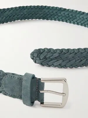 Loro Piana Woven Suede Belt