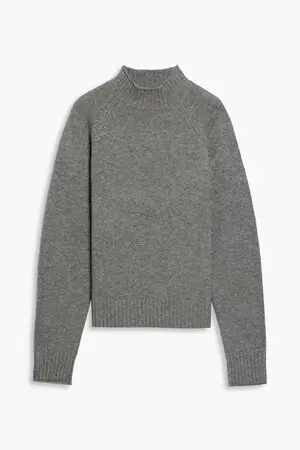 ALEX MILL Roland Cashmere Turtleneck Sweater - Gray