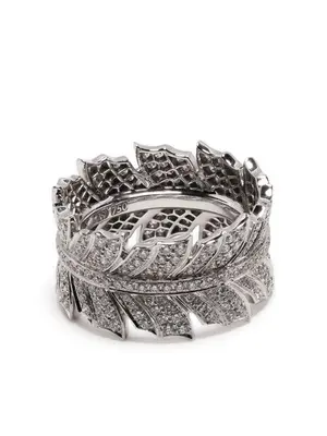 Stephen Webster Magnipheasant Diamond Band Ring - Silver