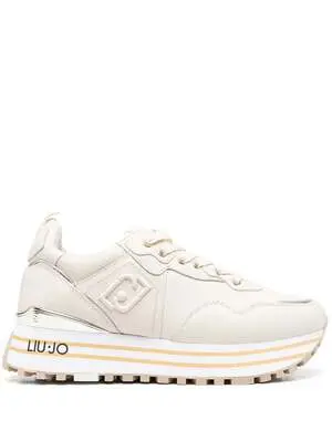 Liu Jo 40mm Chunky Lace-up Sneakers - Neutrals