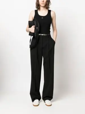 Pinko Embroidered Logo Tank Top - Black
