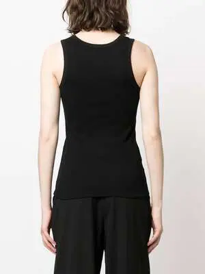 Pinko Embroidered Logo Tank Top - Black