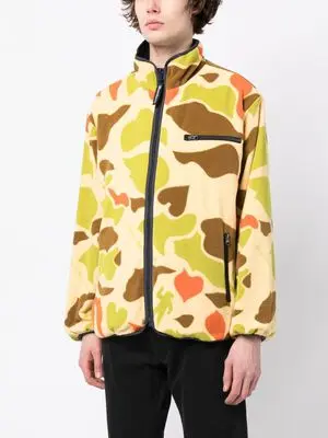 BILLIONAIRE BOYS CLUB Camouflage-print Reversible Fleece Jacket - Multicolour