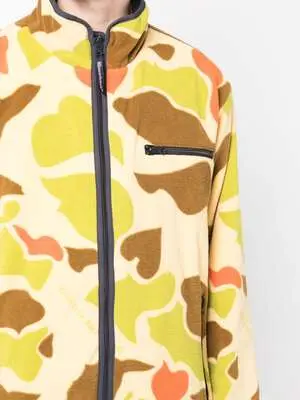 BILLIONAIRE BOYS CLUB Camouflage-print Reversible Fleece Jacket - Multicolour
