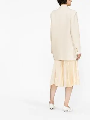 Khaite The Balton Double-breasted Blazer - Neutrals