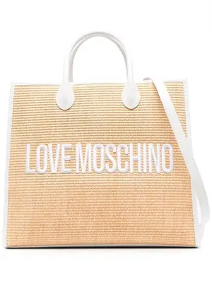 Moschino Embroidered-logo Detail Tote Bag