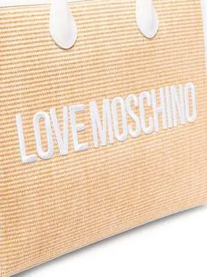 Moschino Embroidered-logo Detail Tote Bag